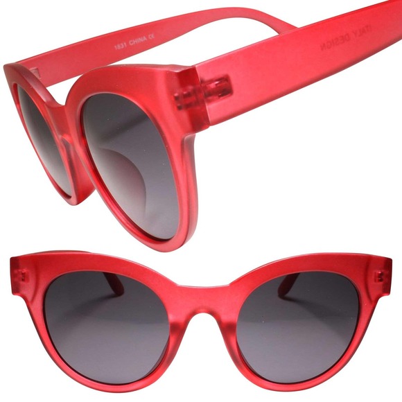 Kiss | Accessories | Sleek Red Cat Eye Sunglasses Add A Touch Of ...